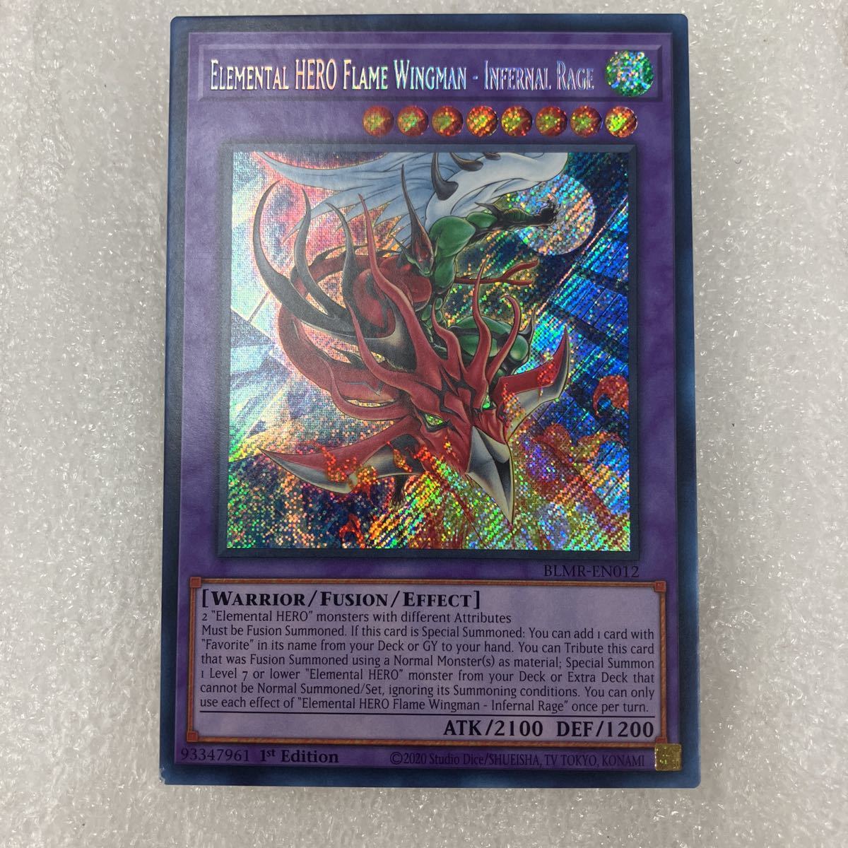 Yahoo!オークション - 遊戯王 英語版 BLMR EHEROフレイム・ウィングマ...