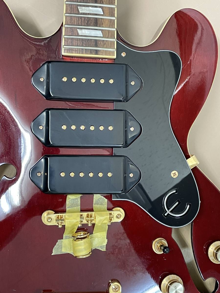 N092 FT 201 セミアコ ジャンク/Epiphone エピフォン/Riviera リヴィエラ P93 WR/ワインレッド/動作未確認/約4Kg 9/10出品(エピフォン)｜売買された ...