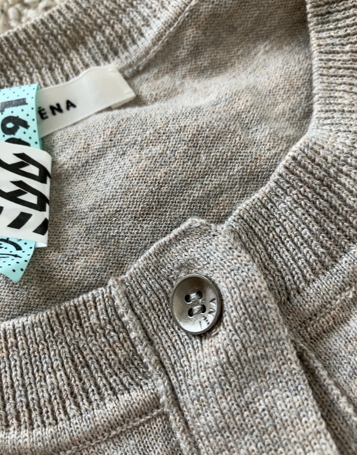 代購代標第一品牌－樂淘letao－iena イエナ コットン麻 クルーネックカーディガン ベージュ