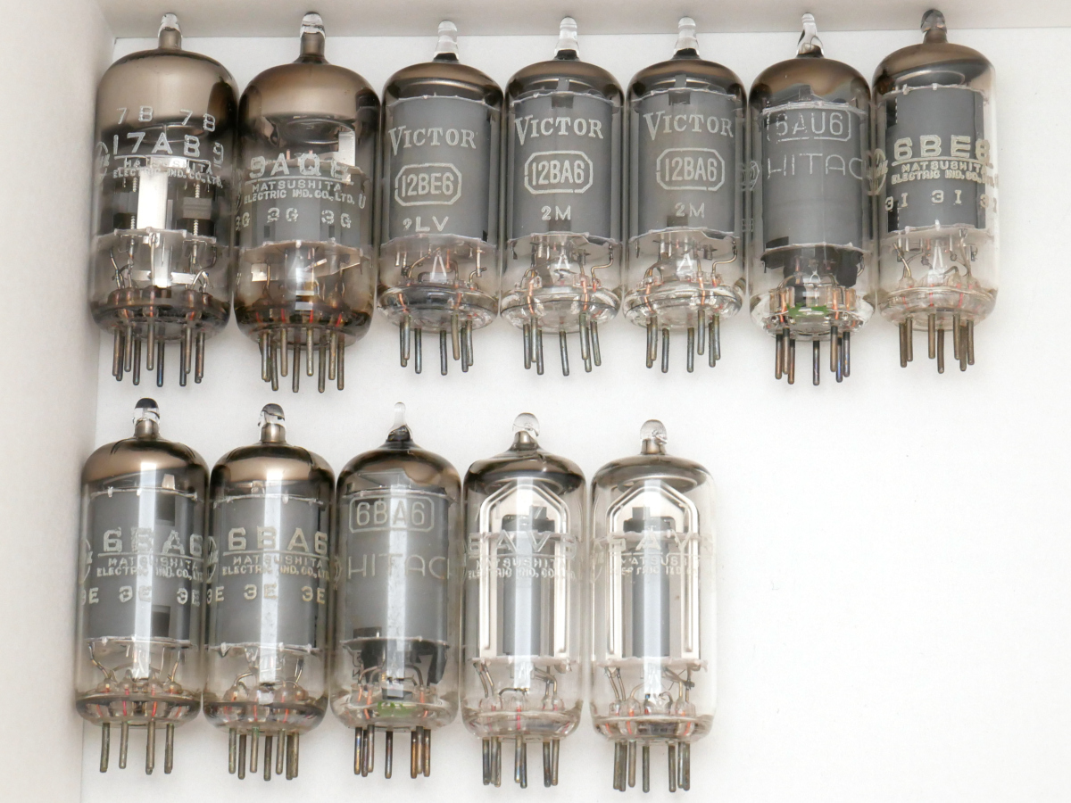 ラジオ用真空管12本セット 国産メーカー 6BE6 6BA6 12BE6 12BA6 6AU6 6AV6 9AQ8 17AB9(アンティーク)｜売買されたオークション情報、yahooの商品情報 ...