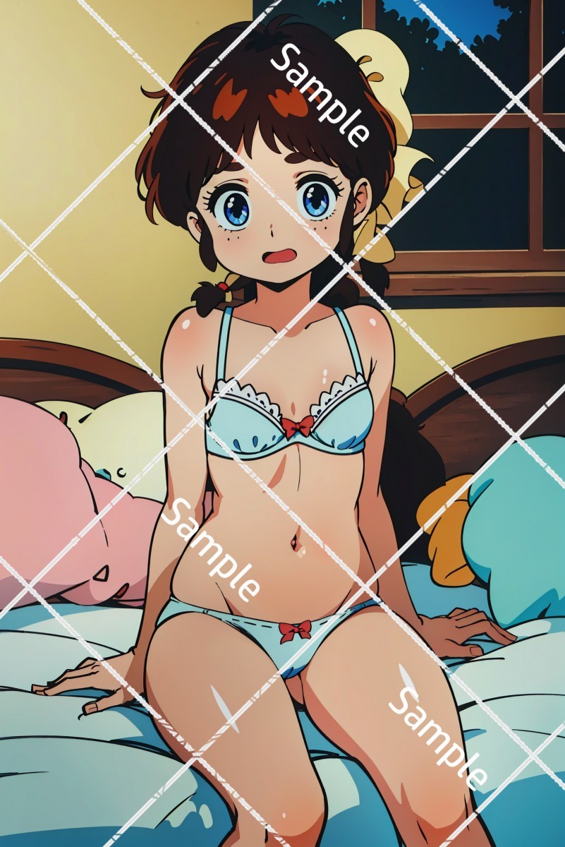 花園ゆーみ 魔法のアイドルパステルユーミ 下着6 A4 純正光沢紙6色高精細印刷 同人ポスター イラスト 昭和平成アニメ 美少女グッズ 100