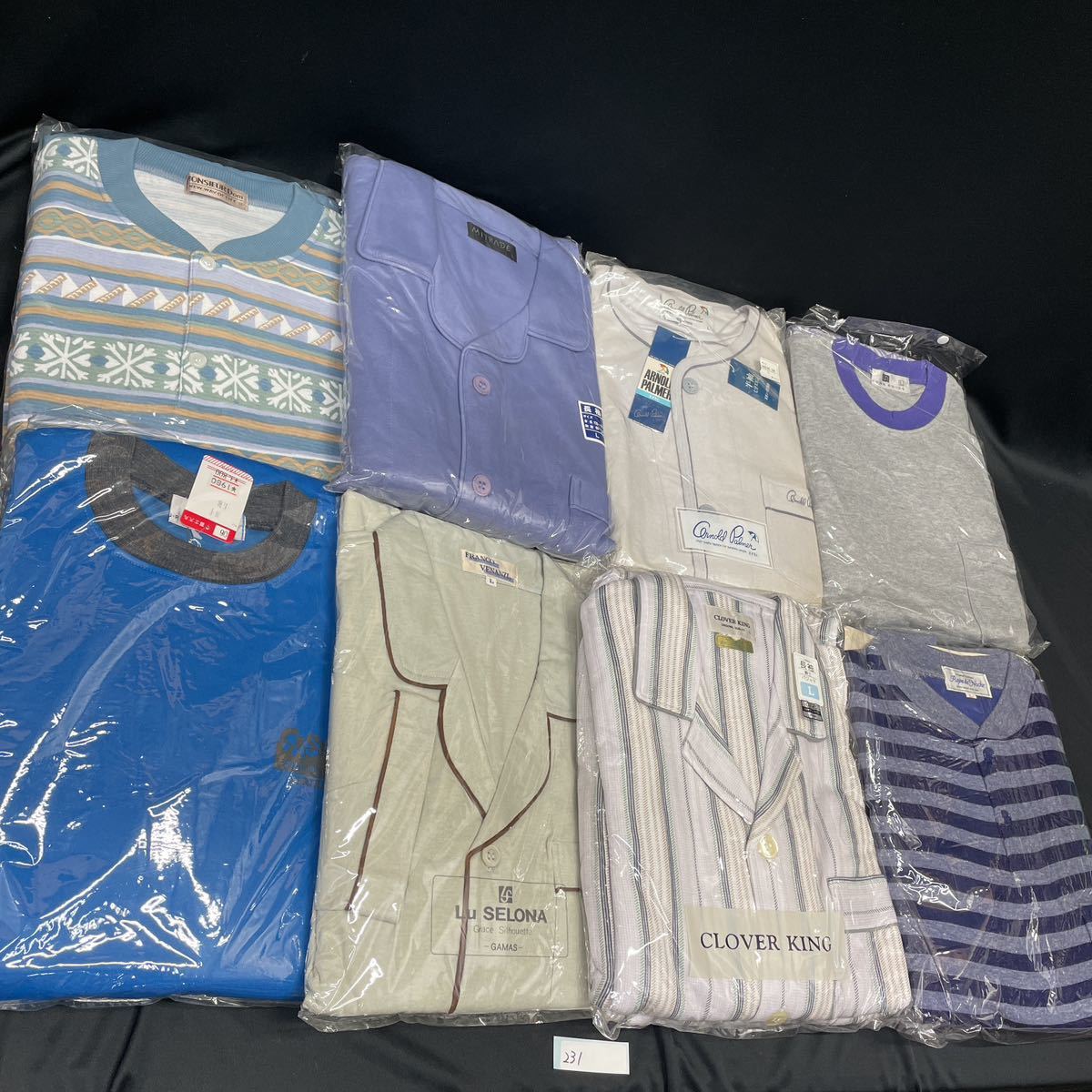 代購代標第一品牌－樂淘letao－ 231 パジャマ まとめて 未使用保管品 紳士 メンズ いろいろ Lサイズ 多め ブルー 冬用 スウェット 8点