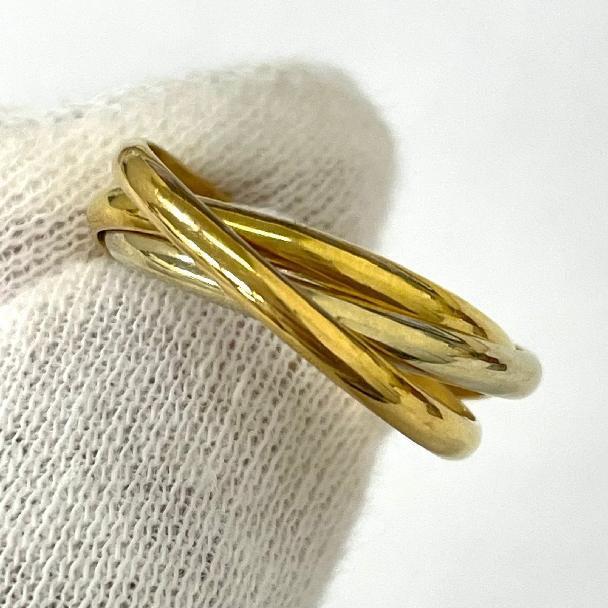 ヤフオク! - カルティエ Cartier トリニティリング 750 K18 ...