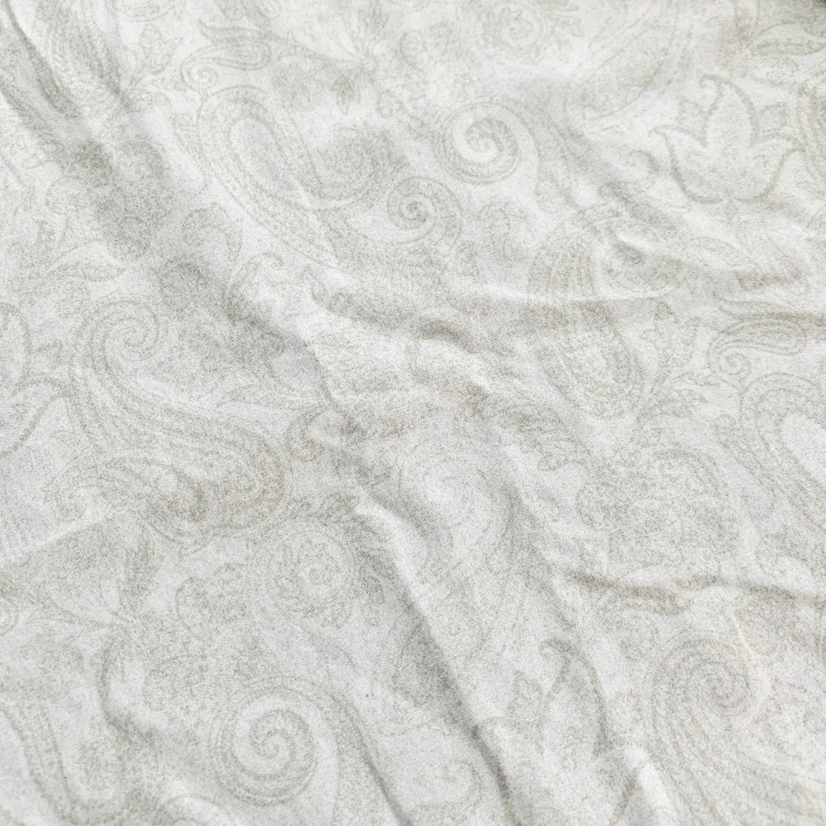 代購代標第一品牌－樂淘letao－1円〜 D40 極美品 超希少サイズ！XXL 45 定価8万『エトロ ETRO』アートを着こなす！ シャドー ペイズリー 長袖 シャツ イタリア製 ホワイト