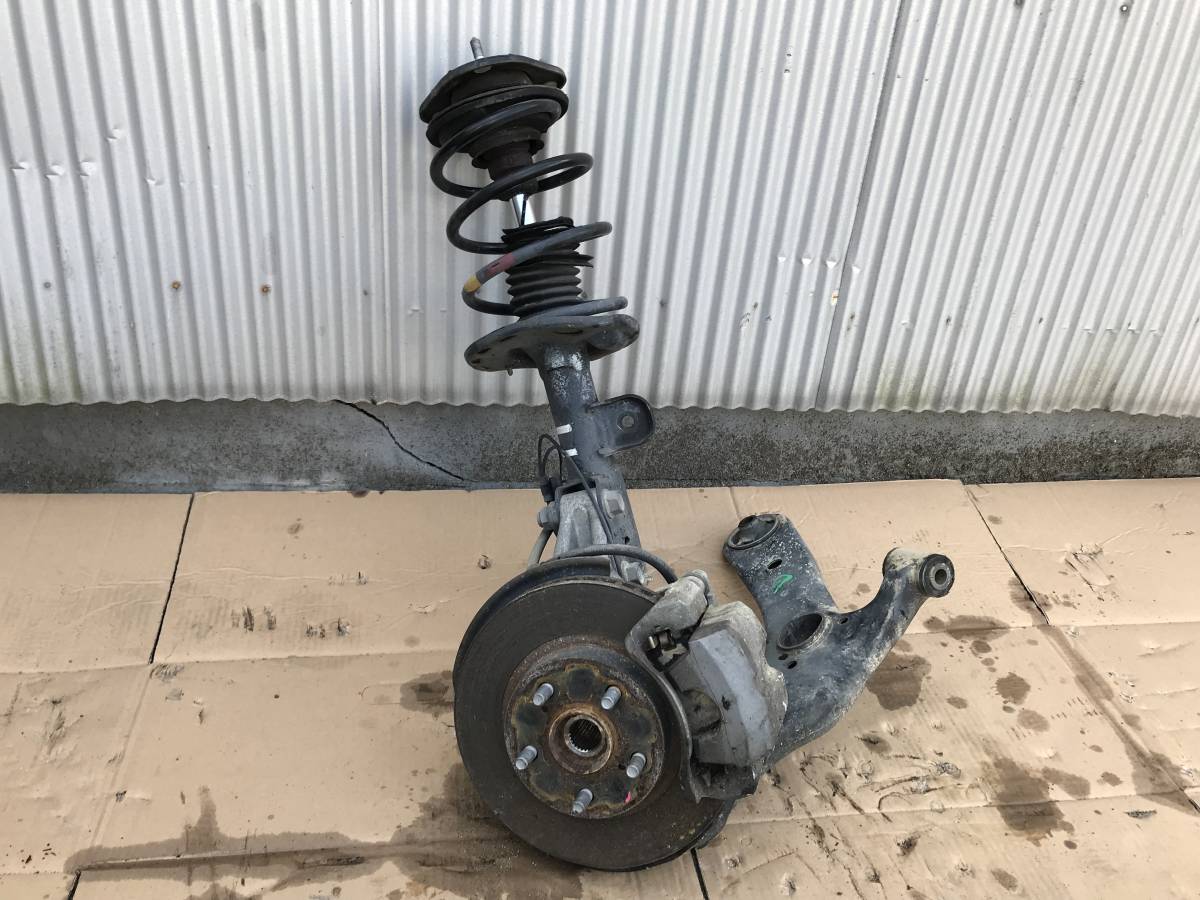 管1027-10 DAA-ZVW30 プリウス 30 後期 無事故車より フロント右 運転席側 ストラット ナックルセット キャリパー ローター ロアアーム(サスペンションキット（一式 ...