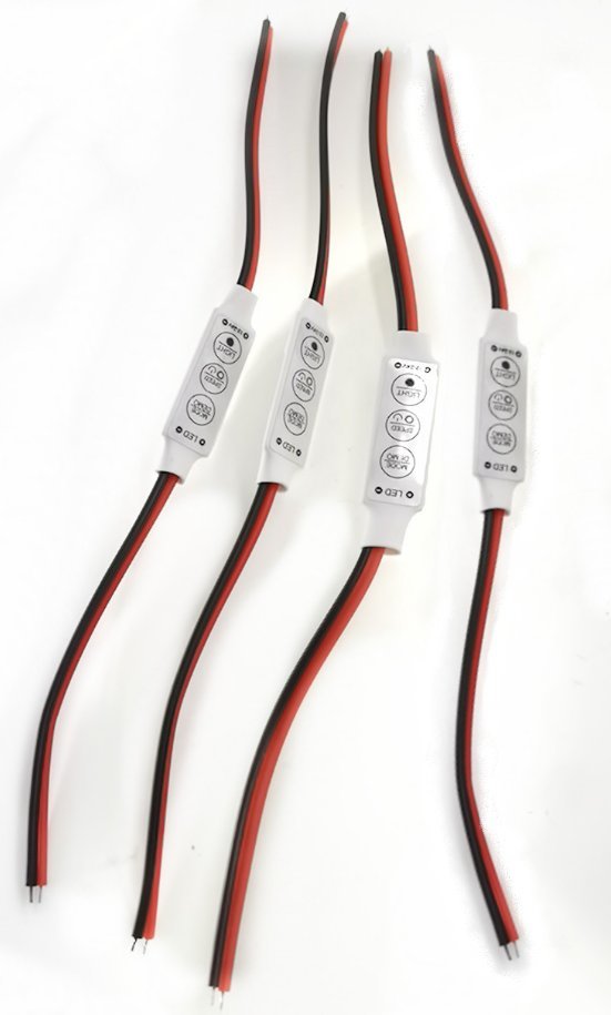 代購代標第一品牌－樂淘letao－LEDコントローラー12V/ 4個セット/点滅/調光/速度調整 調光器