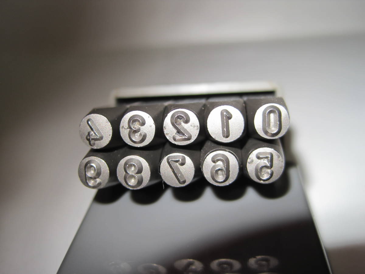 Yahoo!オークション - スイスSTEMPA Swiss Made 数字刻印 0 - 9 3mm...