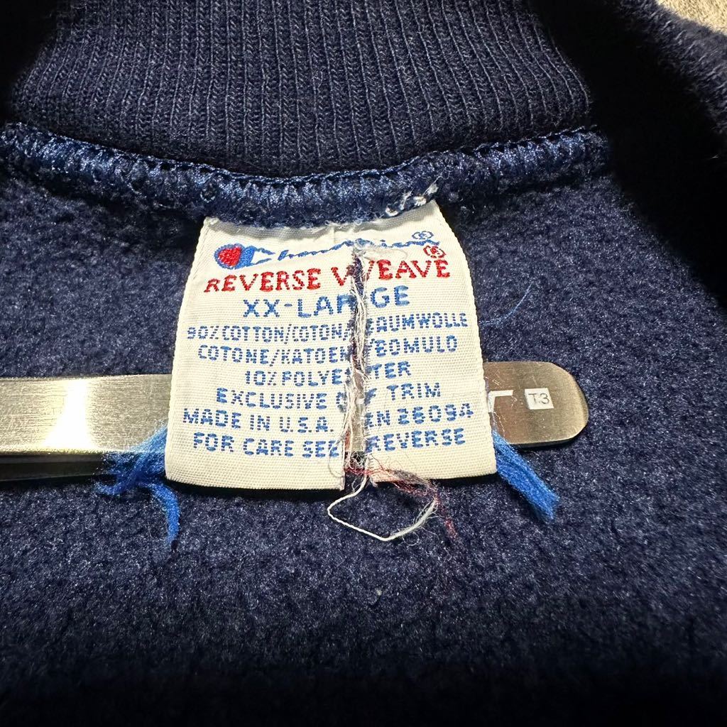 極美品 濃紺 USA製 XXL 両目 champion リバースウィーブ 極美品 濃紺 USA製 XXL 両目 champion リバースウィーブ