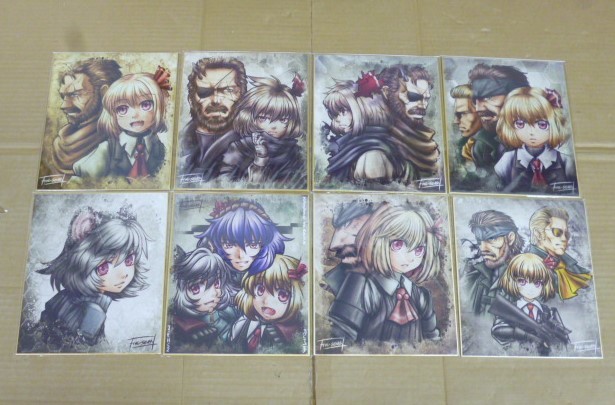 Yahoo!オークション - A4217-103 Five-seveN イラスト色紙 メタルギア...