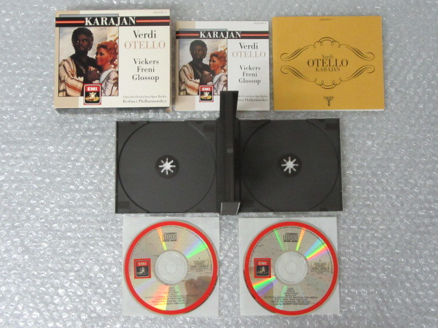 代購代標第一品牌－樂淘letao－CD/2枚組/Verdi ヴェルディ/OTELLO 歌劇「オテロ」全曲/KARAJAN カラヤン/東芝EMI/CE30-5201-2/日本正規盤