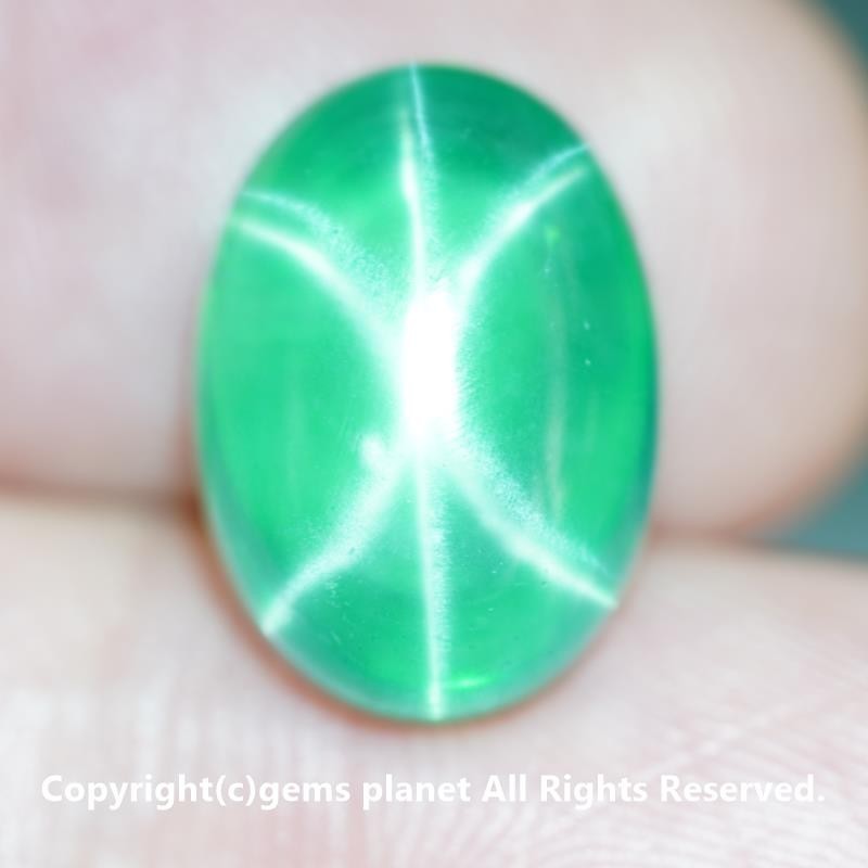 Yahoo!オークション - 10.44ct アップルグリーン合成スターサファイア