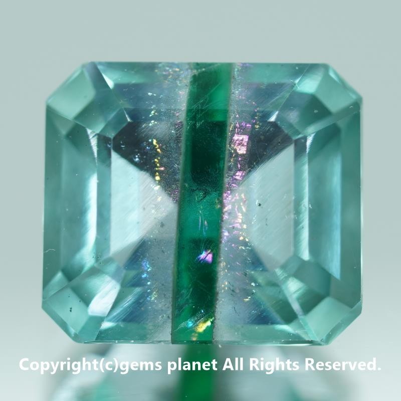 Yahoo!オークション - 1.21ct バイカラー合成アクアマリン ロシア製