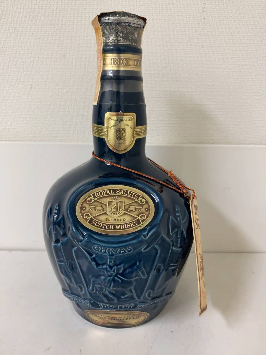 未開栓 ROYAL SALUTE ロイヤルサルート 21年 40% 750ml 総重量約1 298g 巾着付き スコッチウイスキー 35256(スコッチ)｜売買されたオークション情報 ...