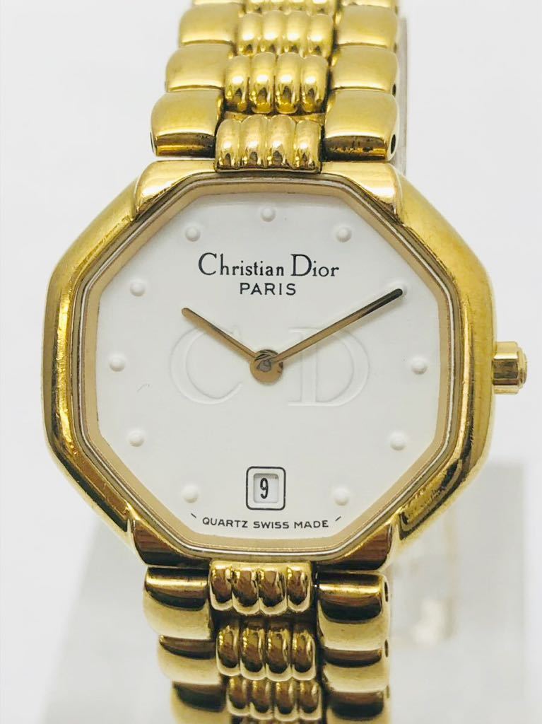 Yahoo!オークション - Christian Dior クォーツ デイト 48.153 DEPOSE ...