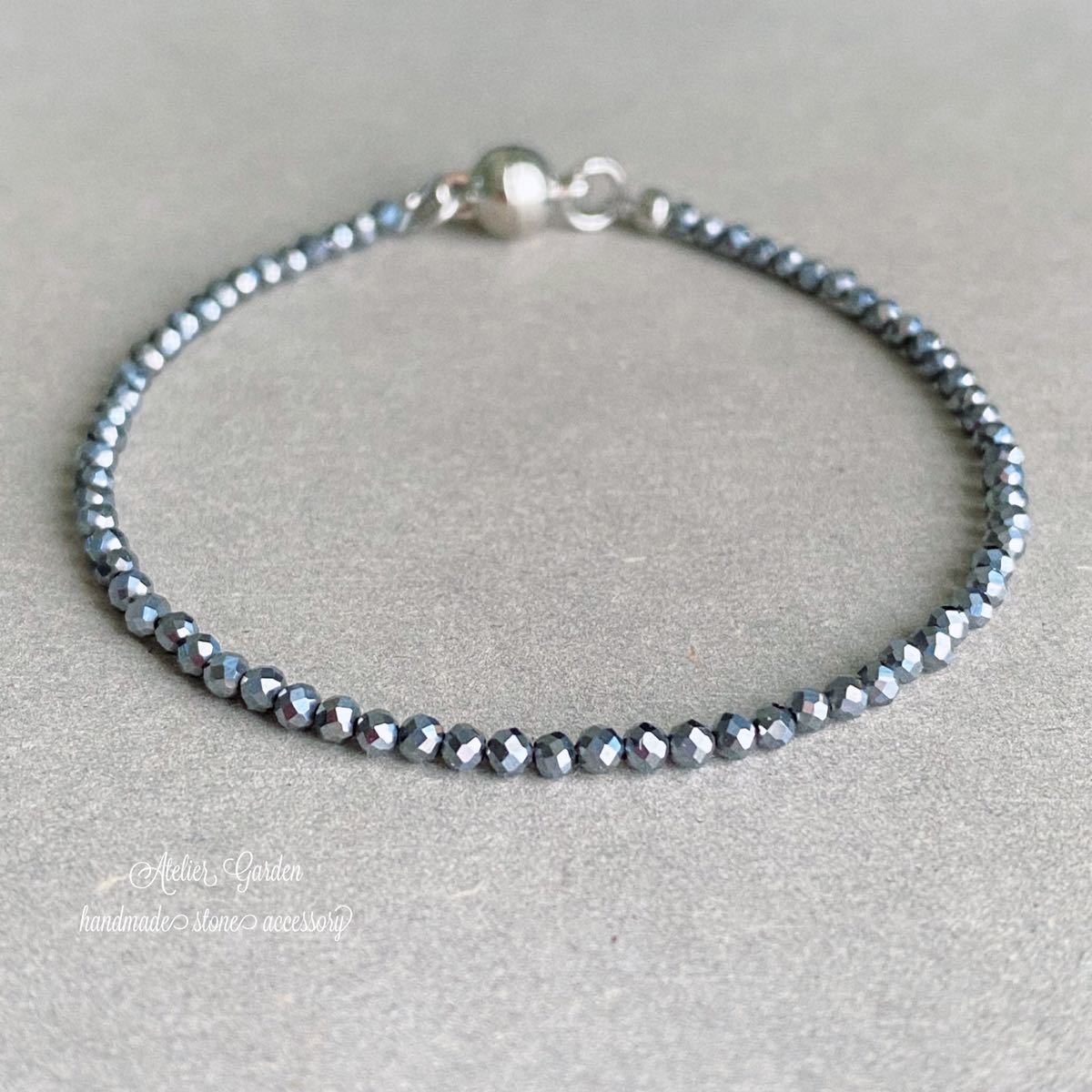 Yahoo!オークション - テラヘルツ ブレスレット 2mm玉 内周16cm 簡単装...