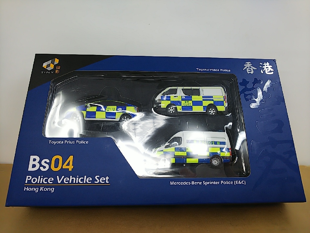 Yahoo!オークション - Tinyタイニー HK Bs04 Police Vehicle Set (Hon...