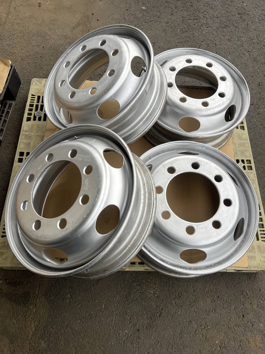 Yahoo!オークション - e107-2-4 TOPY-3-6 中古スチールホイール 22.5×...