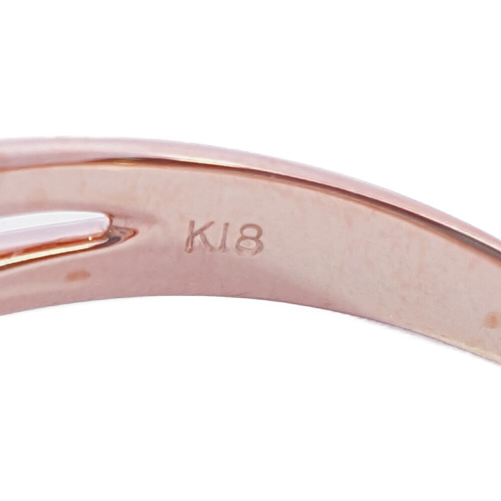 1円 2ロウ モルガナイト ダイヤモンドリング 指輪/K18PG/750-3.3g/0.78ct/FD:0.2ct/14号/#54/ピンクゴールドカラー/ピンク 484570(イエローゴールド ...