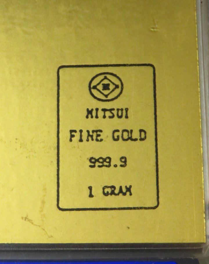 Yahoo!オークション - 14225 ア508-682 名刺 K24 純金 MITSUI FINE GOL...