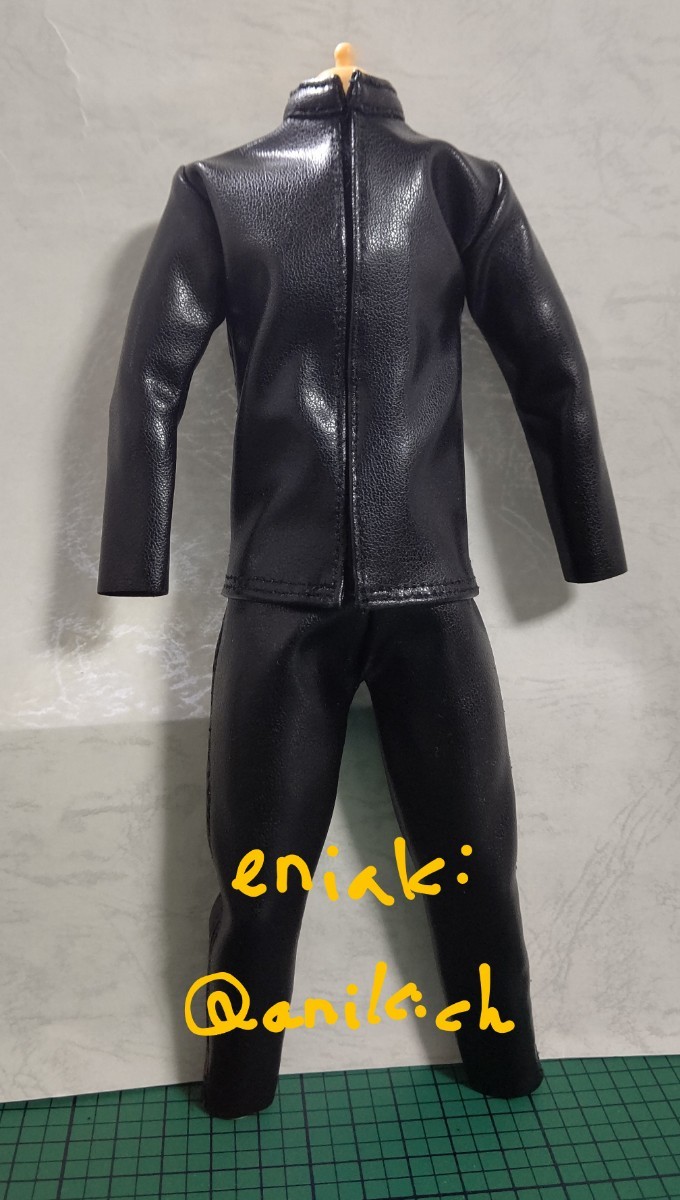 代購代標第一品牌－樂淘letao－メディコムRAH DX仮面ライダー旧1号ver3.0 着せかえ用自作黒合皮上下スーツ