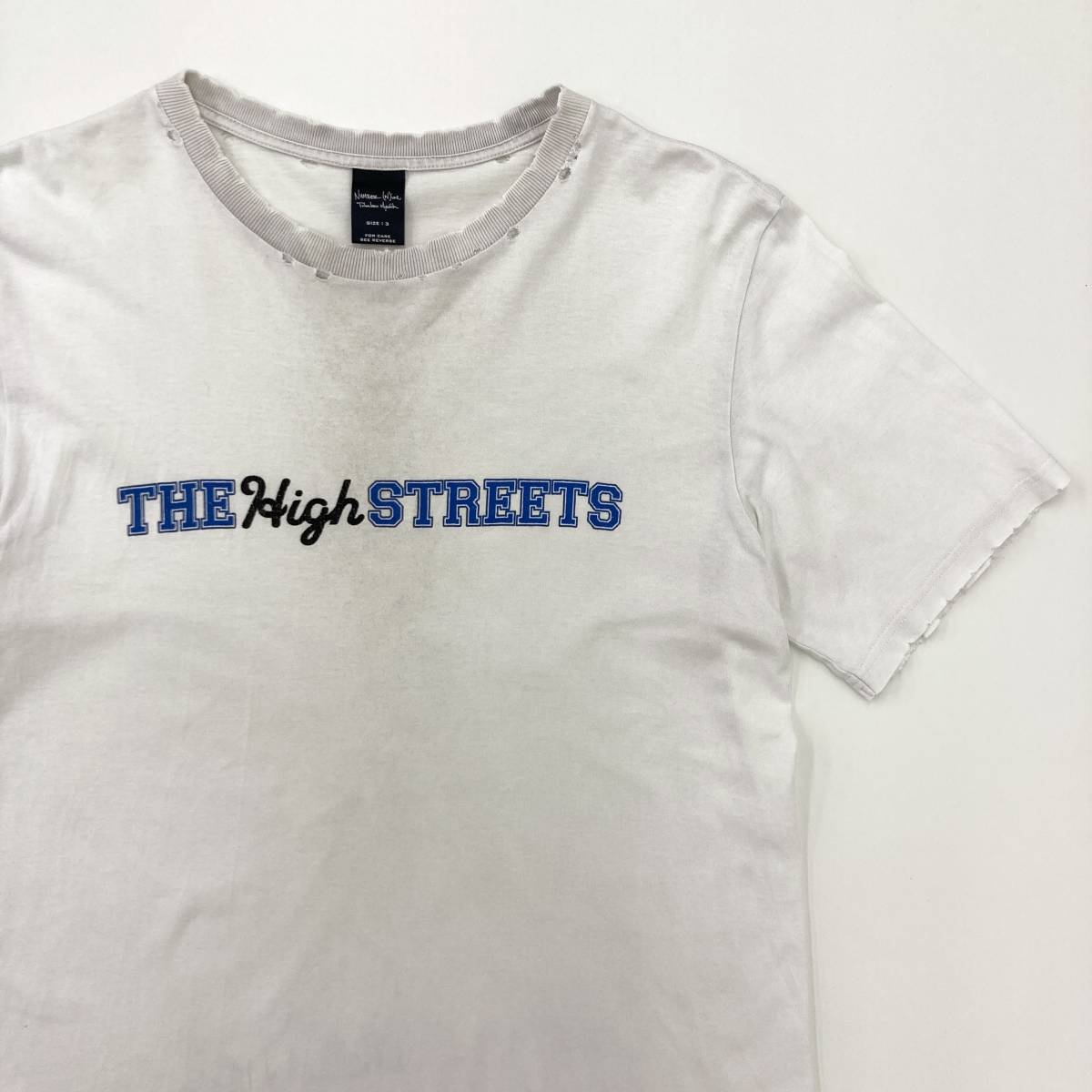 Yahoo!オークション - 初期 05AW NumberNine THS期 ダメージ加工 半袖 ...