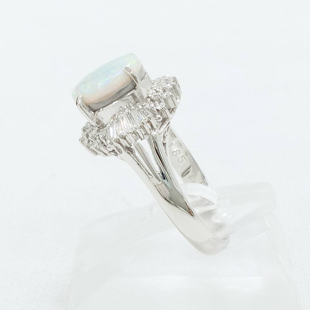 Yahoo!オークション - Pt900 ＃11.5 約11.5cm D0.50ct 1.85ct 総重量約...