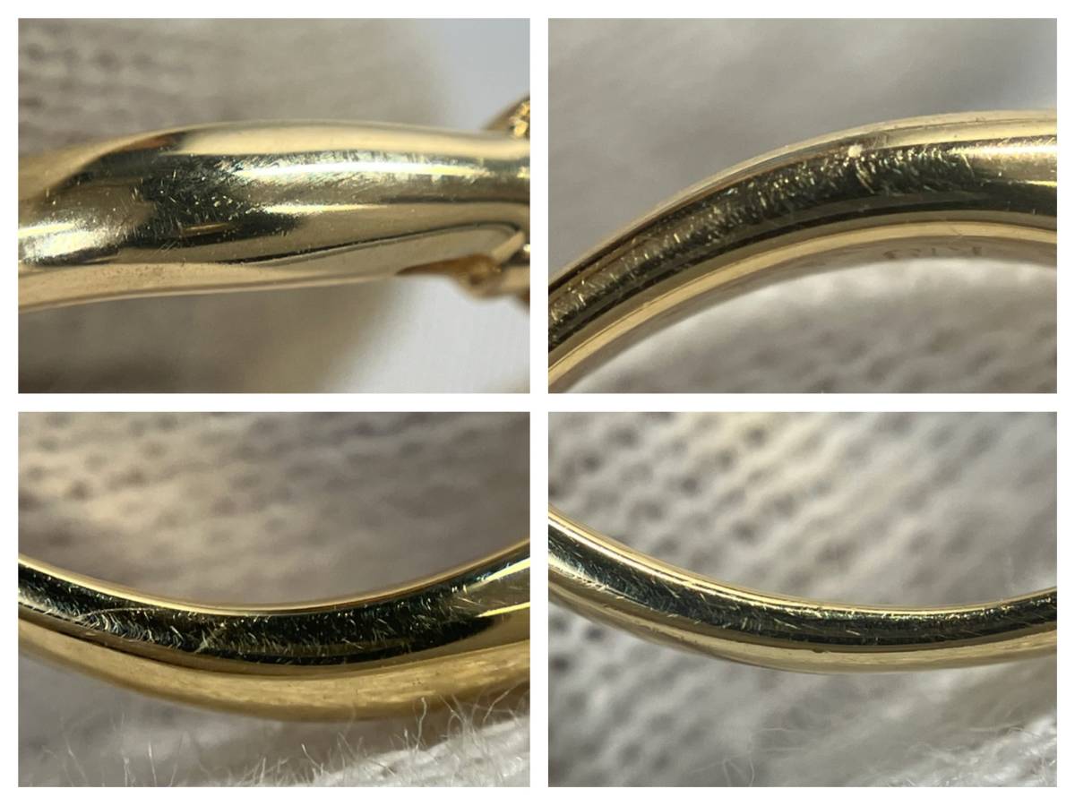 Yahoo!オークション - K18 ダイヤ0.22/0.81ct リング 10.5号 2.7g 幅0....