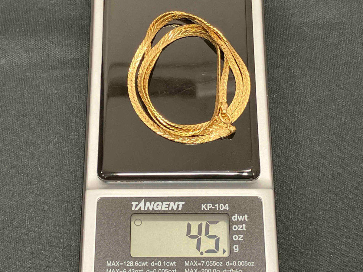 Yahoo!オークション - 14KT K14 チェーン ネックレス イエローゴールド...