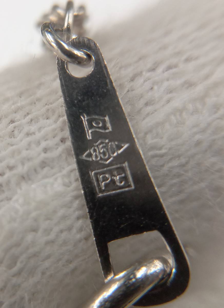 Yahoo!オークション - ネックレス Pt850 プラチナ 42cm 10.3g デザイン...