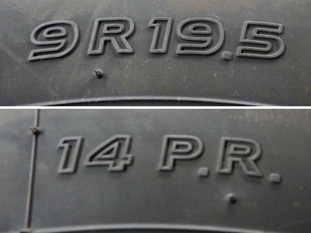 Yahoo!オークション - UT2649-トーヨータイヤ M929 9R19.5 14PR 中古 9...