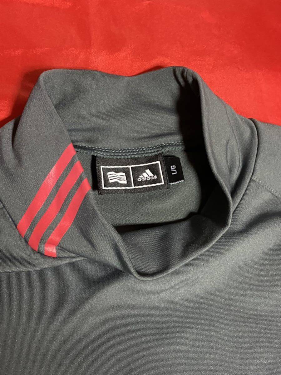 代購代標第一品牌－樂淘letao－adidas ゴルフ ハイネックシャツ インナーシャツ ストレッチ サイズL