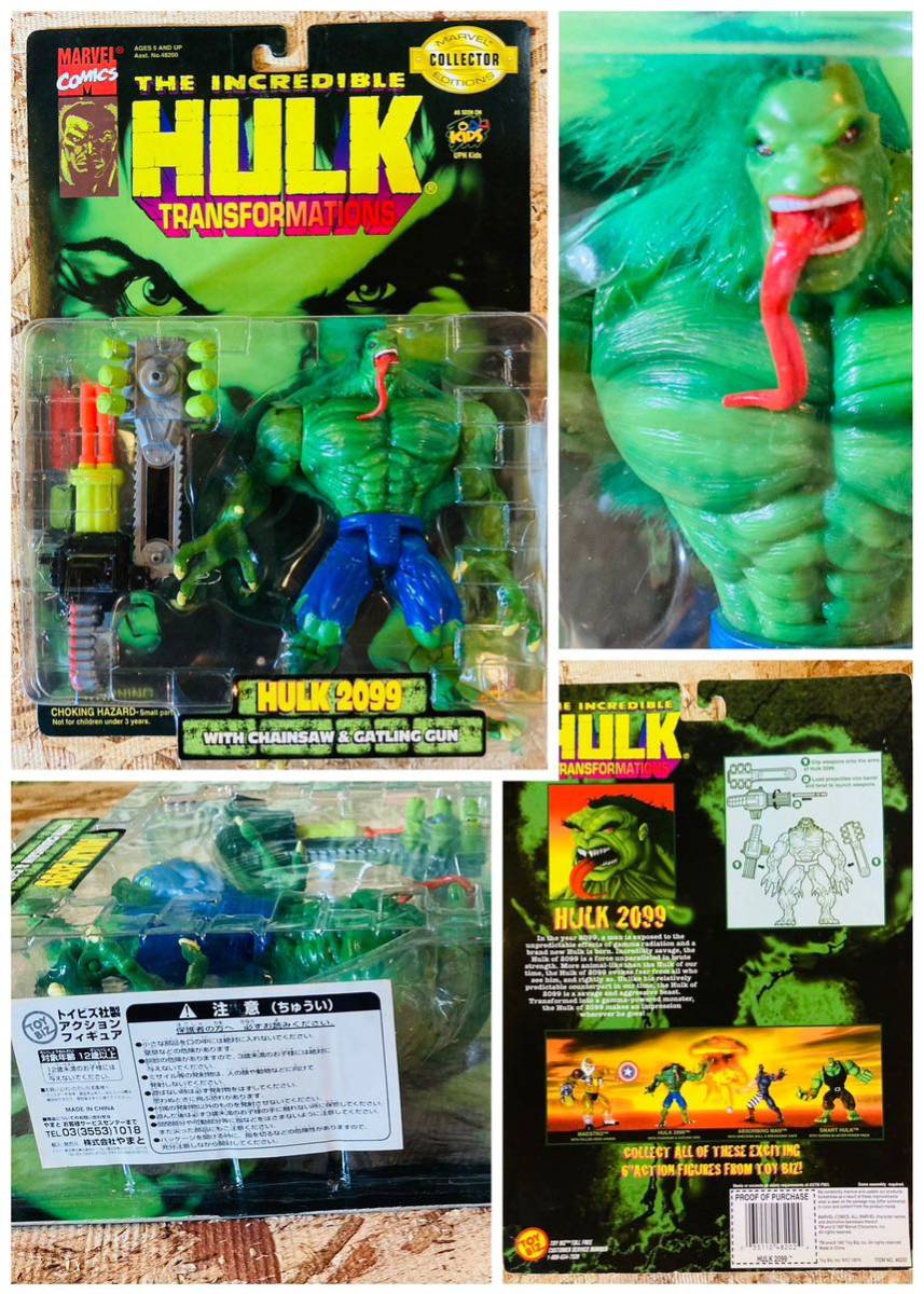 Yahoo!オークション - 90' Vintage ToyBiz The Incredible Hulk Transf...