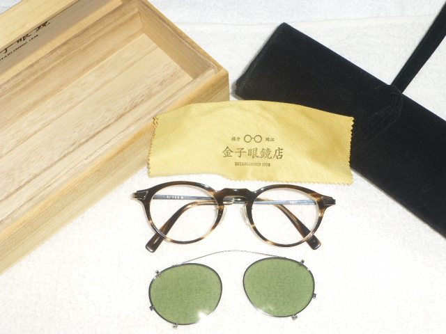 Yahoo!オークション - 度無し 金子眼鏡 世界最高峰職人 井戸多美男 手...