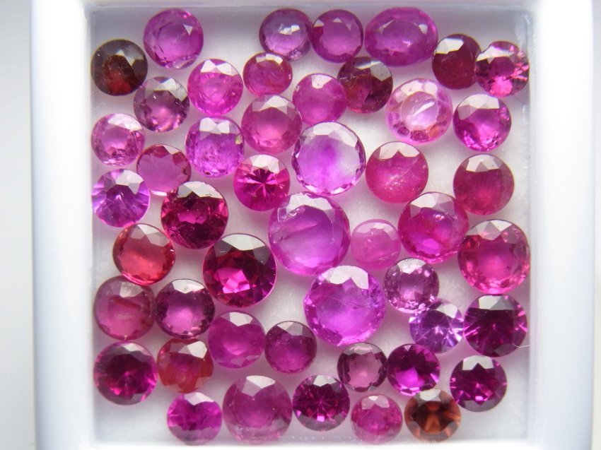 Yahoo!オークション - [Shimoe]最落無し 1円～合計8．80ct 赤色...