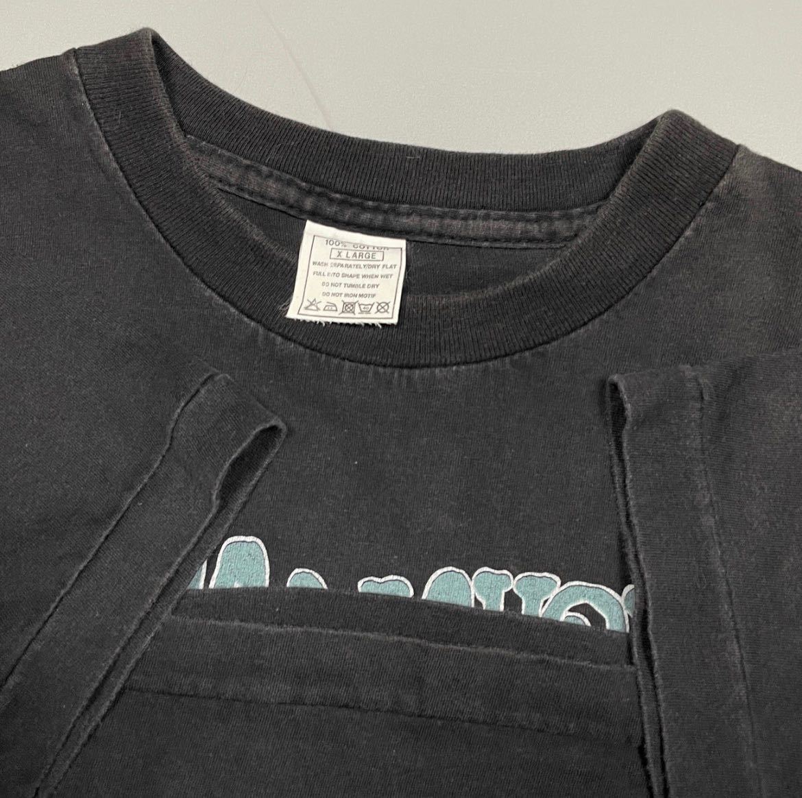 1992 Alice in chains 'X-ray' Tシャツ ヴィンテージ Fear of 1992 Alice in chains 'X-ray' Tシャツ ヴィンテージ Fear of