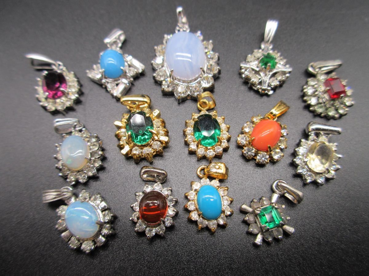 Yahoo!オークション - y89 ジュエリー系 オパール ネックレス トップ ...