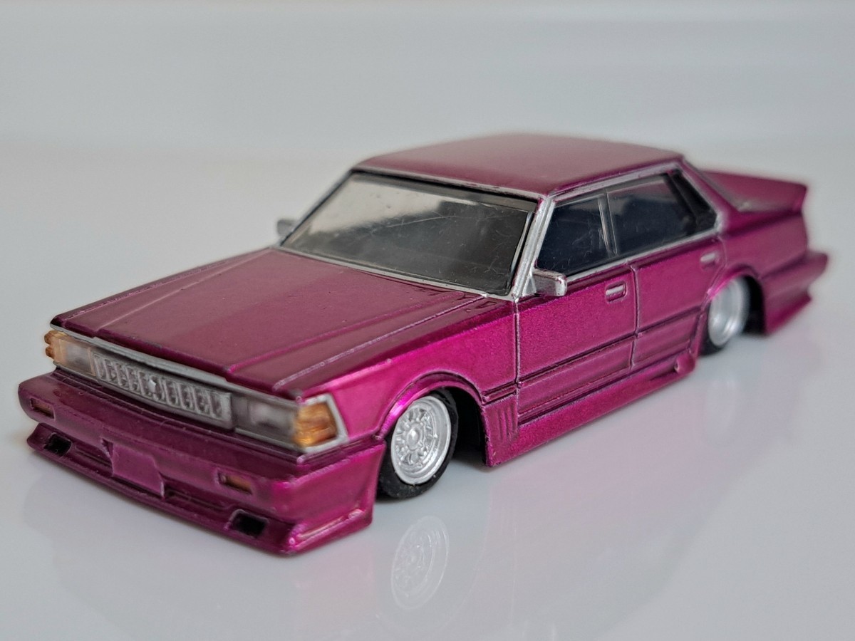 代購代標第一品牌－樂淘letao－【ジャンク】1/64スケール アオシマ グラチャンコレクション 第6弾 430 セドリック 1981年式 (430) 紫M ダイキャスト ミニカー