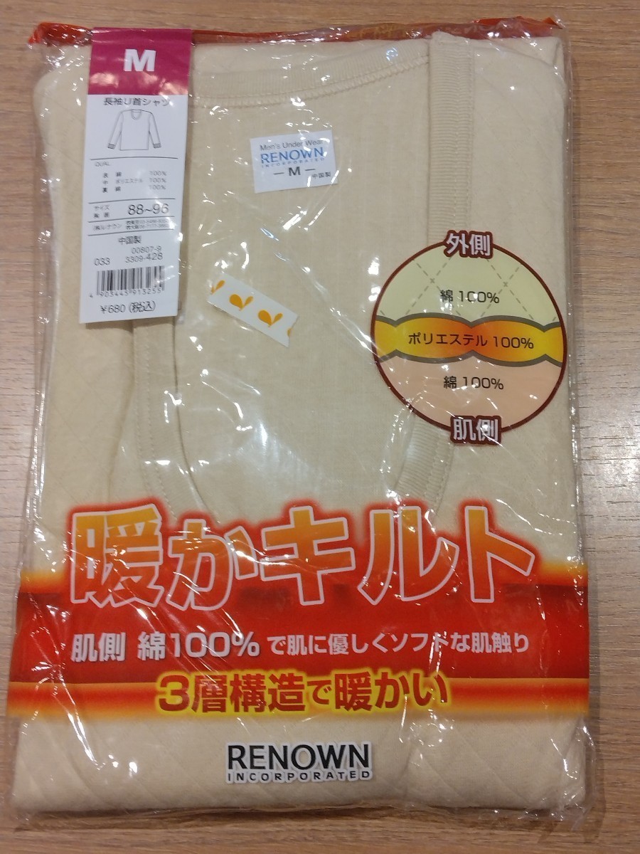 Yahoo!オークション - 《新品》RENOWN メンズ 長袖U首 シャツ Mサイズ ...