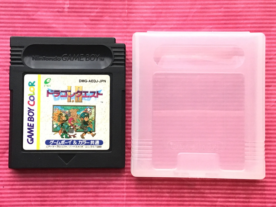 代購代標第一品牌－樂淘letao－GBC☆ドラゴンクエストⅠ・Ⅱ (1・2) エニックス☆GAME BOY COLOR ソフト+ケース☆ENIX ゲームボーイ カラー｜1908