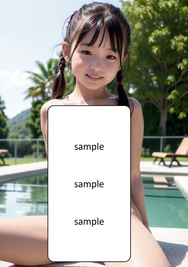 Yahoo オークション B2 サイズ 【 プール開放 】等身大 風 大判 イラ