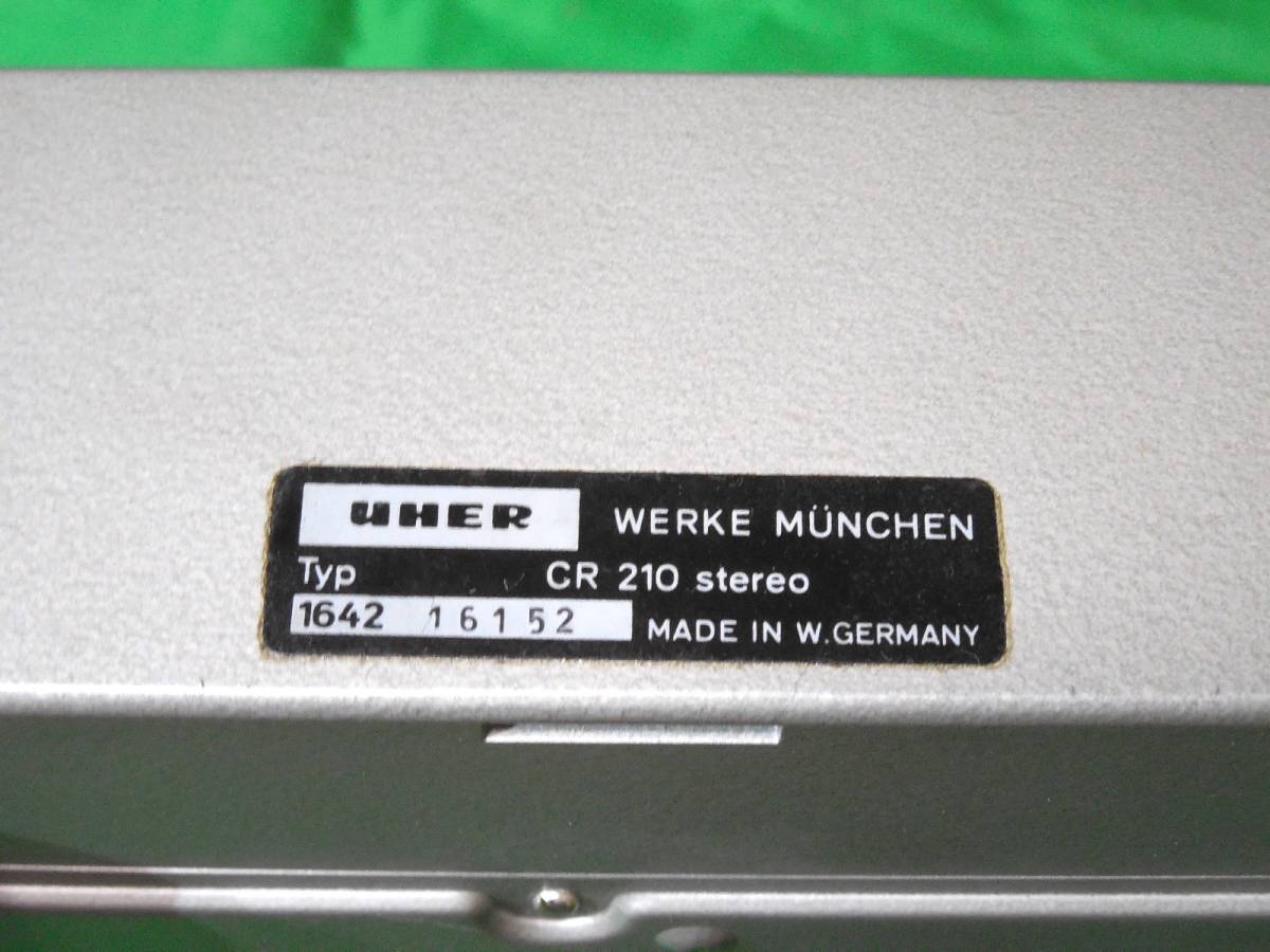 Yahoo!オークション - ＜UHER＞ CR210 Stereo ジャンク