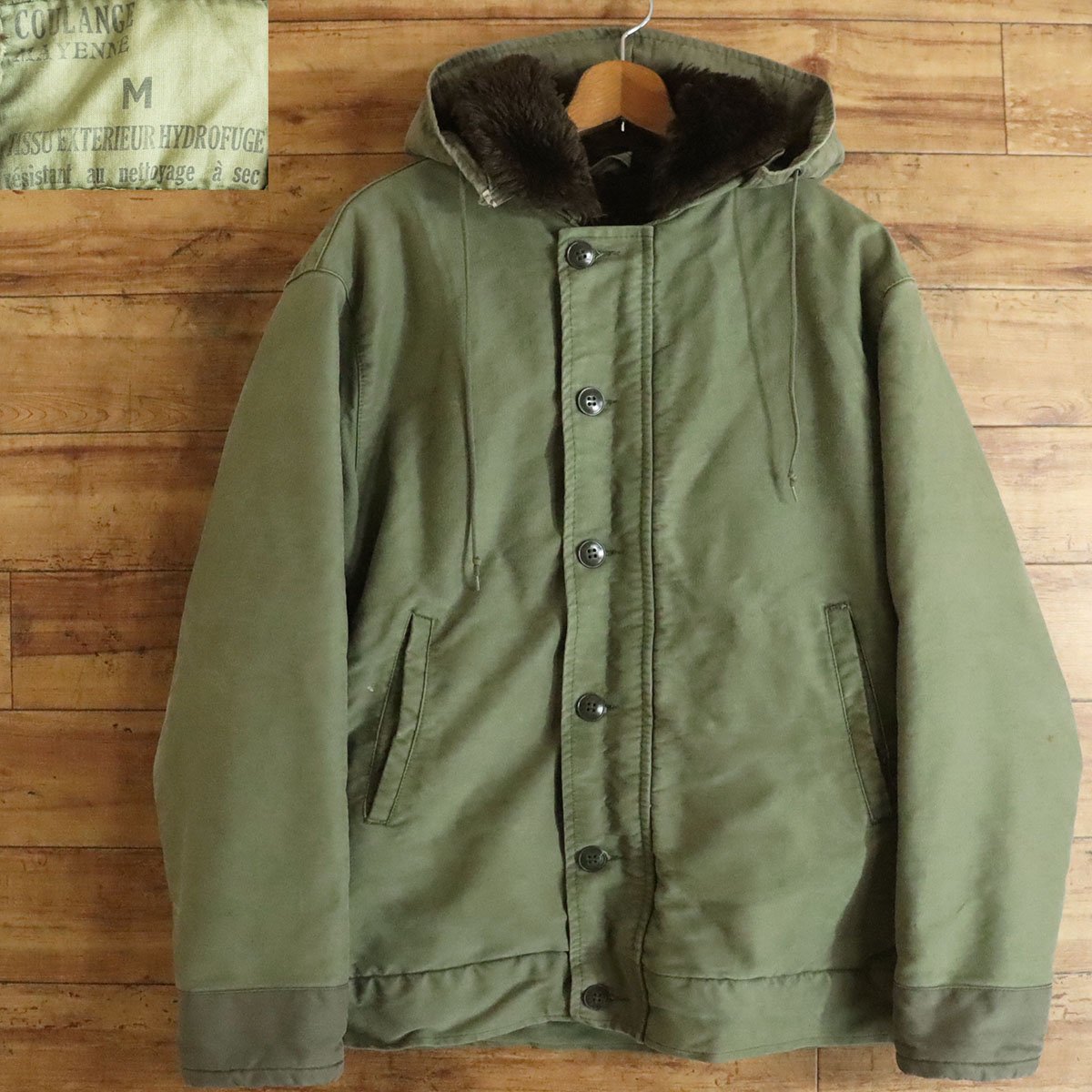 C8J/J9.8-1 60s~ フレンチヴィンテージ フランス軍 フレンチアーミー デッキジャケット ミリタリー M ECRAIRジッパー ユーロ古着(戦闘服)｜売買されたオークション情報 ...