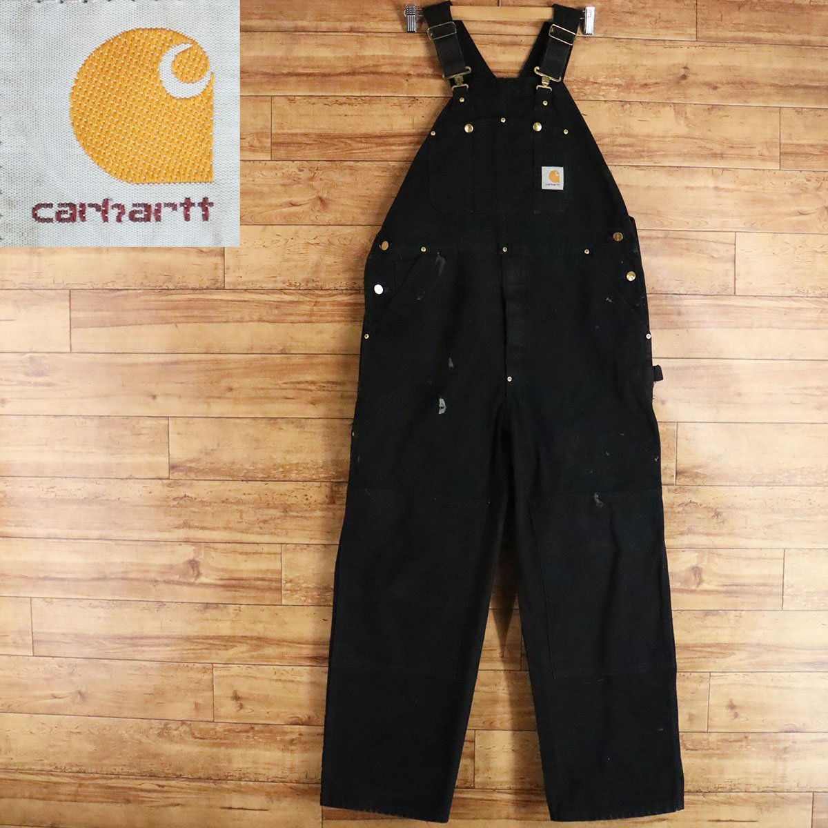 Yahoo!オークション - J5Y/R9.6-1 カーハート オーバーオール メンズ ...
