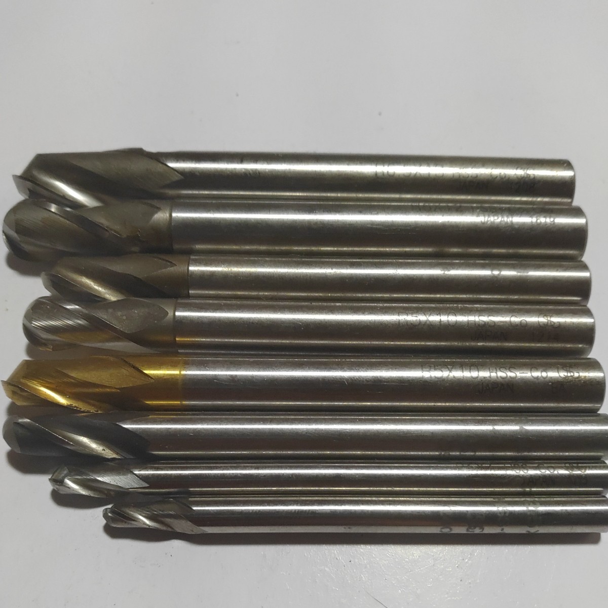 Yahoo!オークション - エンドミル 中古品 OSG HSS-CO ボールエンドミル...