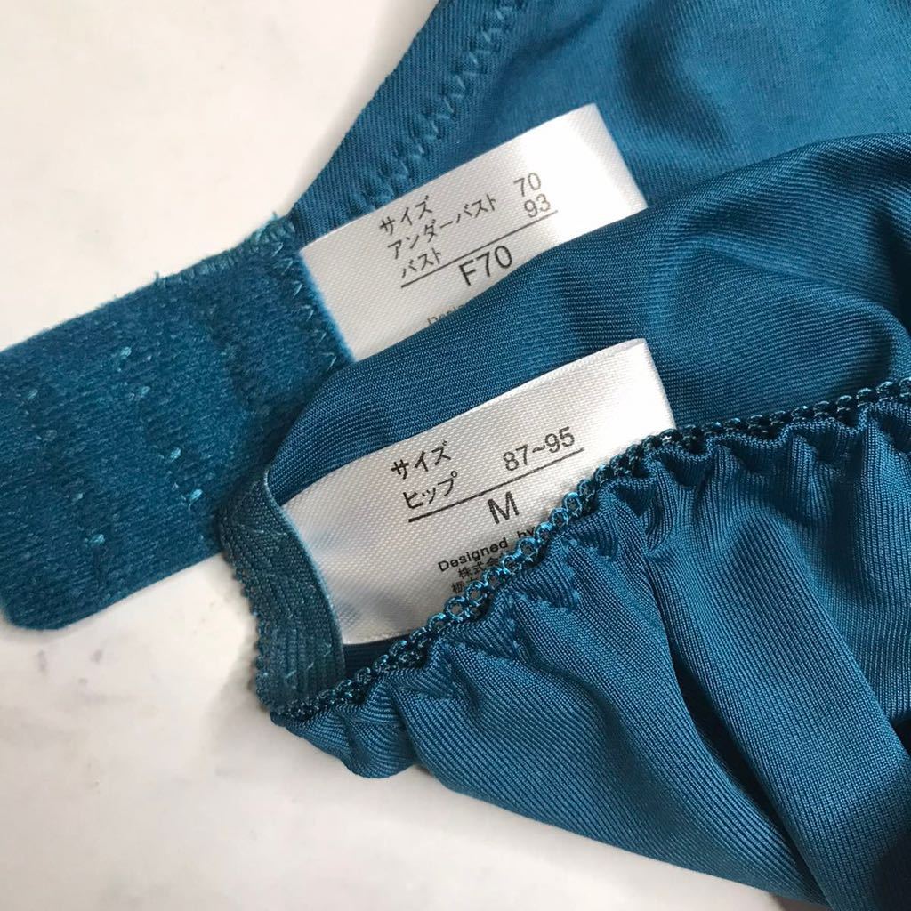 Yahoo!オークション - F70ブラショーツセット ミーリンググリーン 花柄...