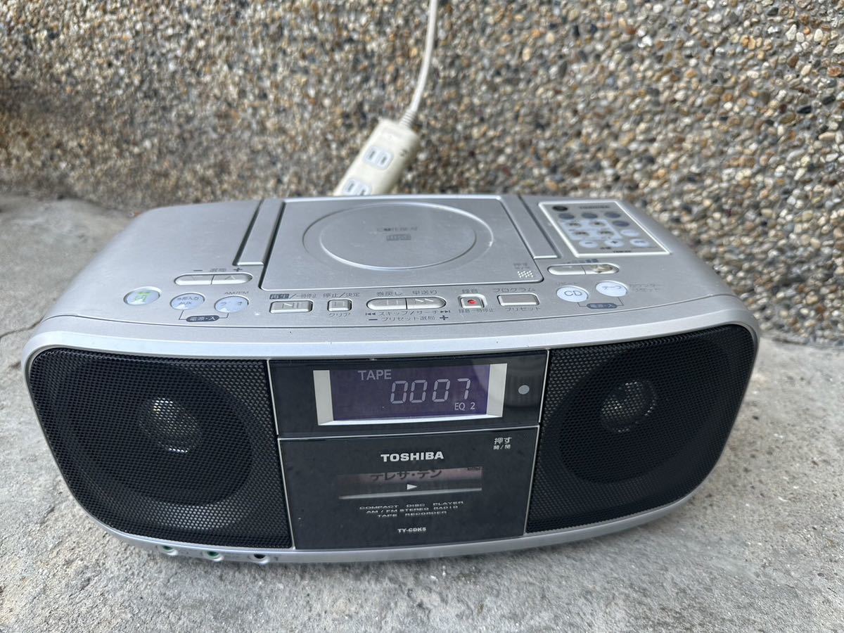 Yahoo!オークション - TOSHIBA CDラジカセTY-CDK5 2011年製 カセット....