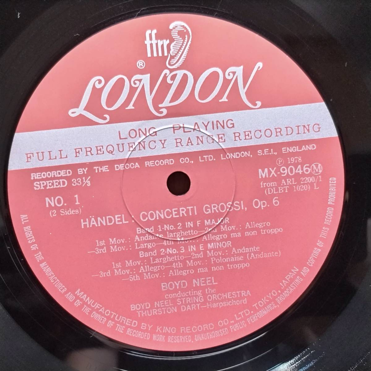 Yahoo!オークション - G154/LP1枚/ボイド・ニール/ヘンデル 合奏協奏曲...