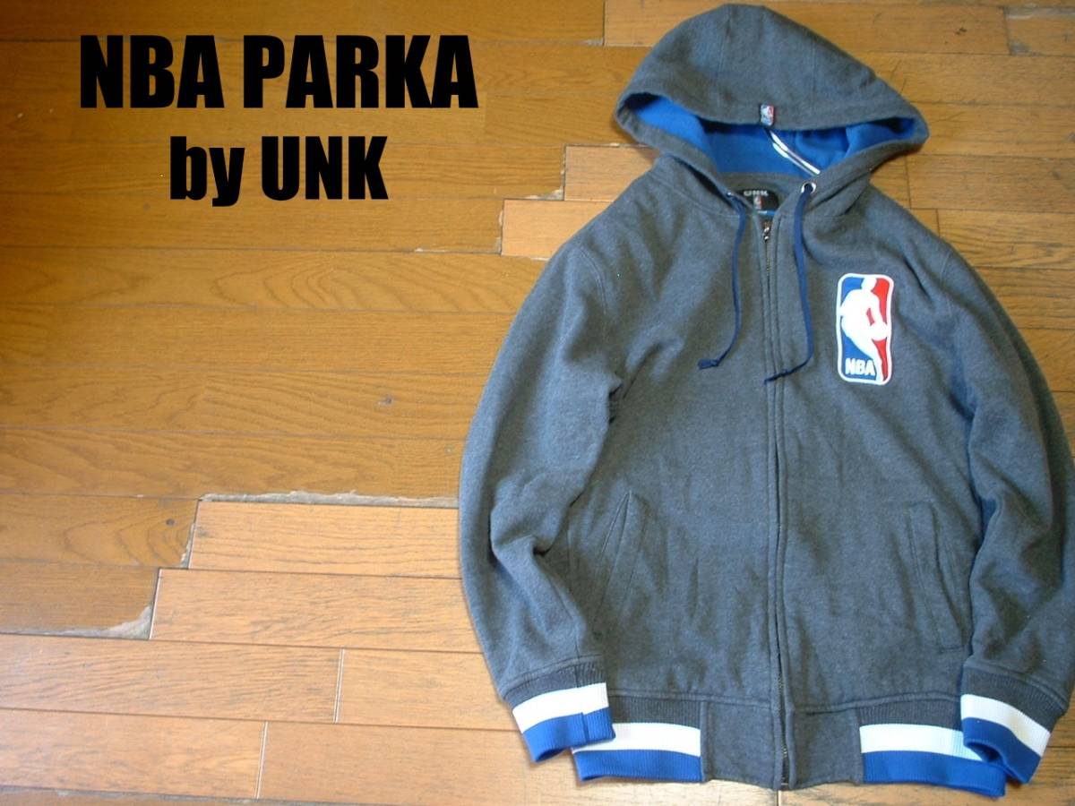 Yahoo!オークション - NBAスウェットジップパーカーby UNKビッグロゴ刺...