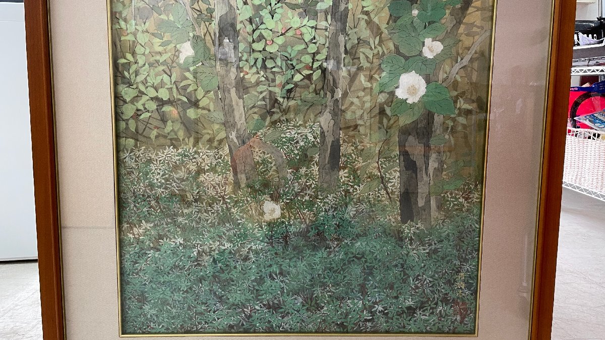 Yahoo!オークション - Y153 伊藤深游木 【いとうみゆき】M40号 一日花 ...