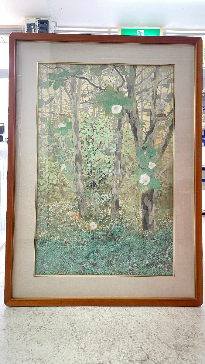 Yahoo!オークション - Y153 伊藤深游木 【いとうみゆき】M40号 一日花 ...